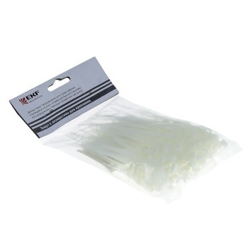 EKF plc-c-o-3.6x200 Хомут нейлоновый с отверстием для крепления (3,6х200) (100шт.) EKF PROxima ...